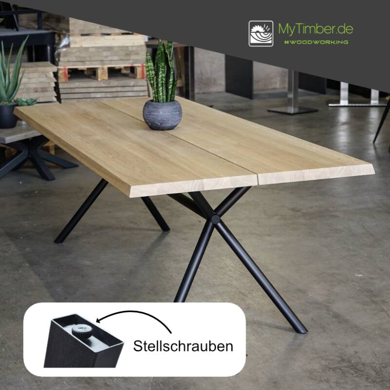 Tischgestell Stahl Spider- Form, 475,00